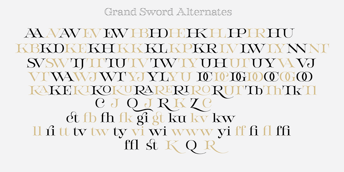 Grand Sword: скачати шрифт і встановити для веб-сайту і фотошопа ...