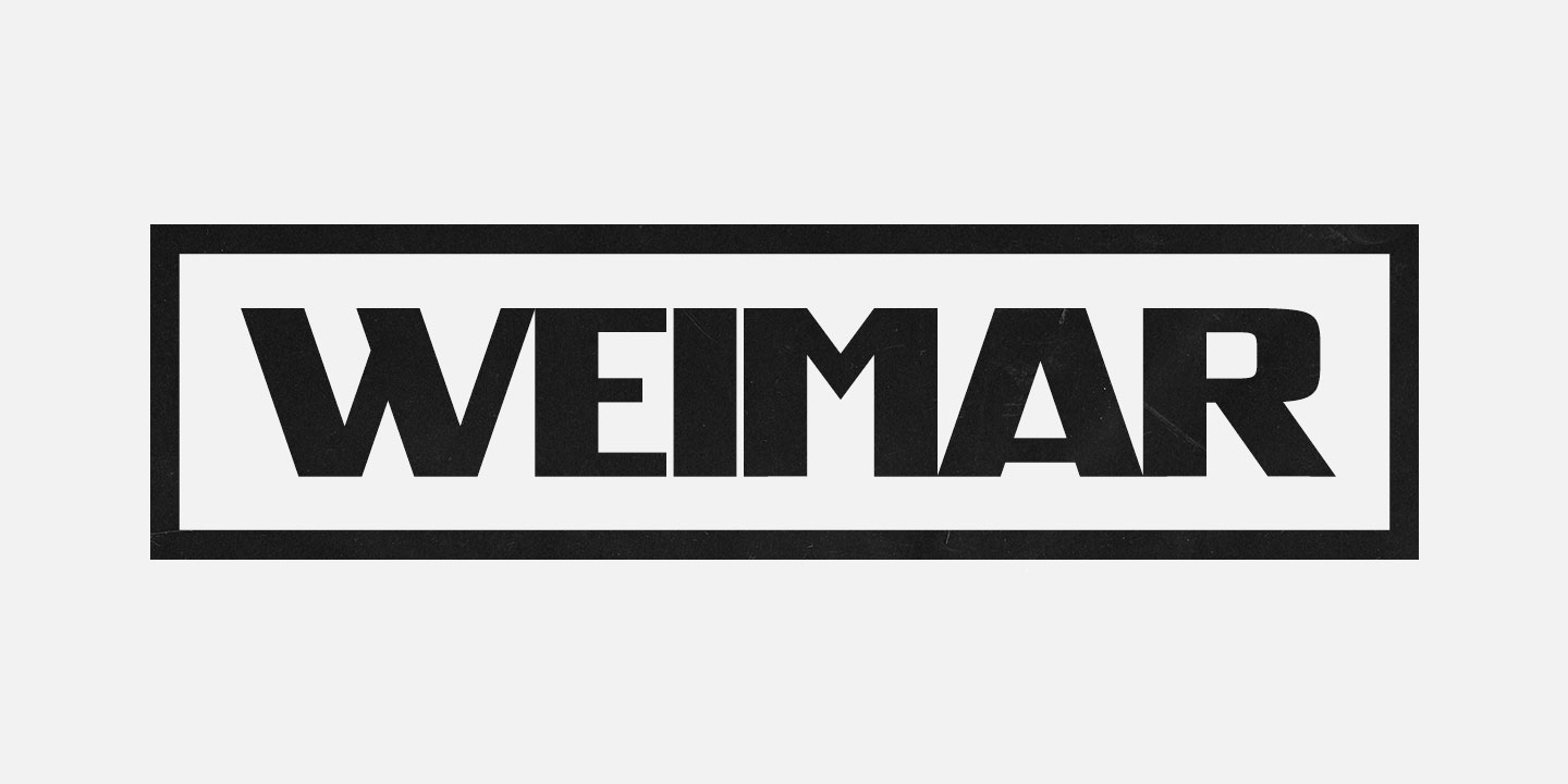 Weimar: скачати шрифт і встановити для веб-сайту і фотошопа безкоштовно.